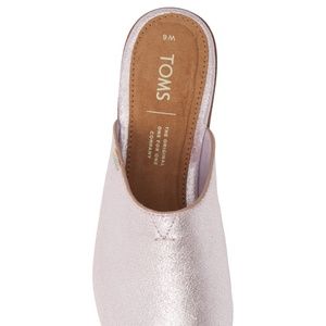 Toms | Shoes | Toms Jutti Mule Lavender Metallic Leather Nwb | Poshmark